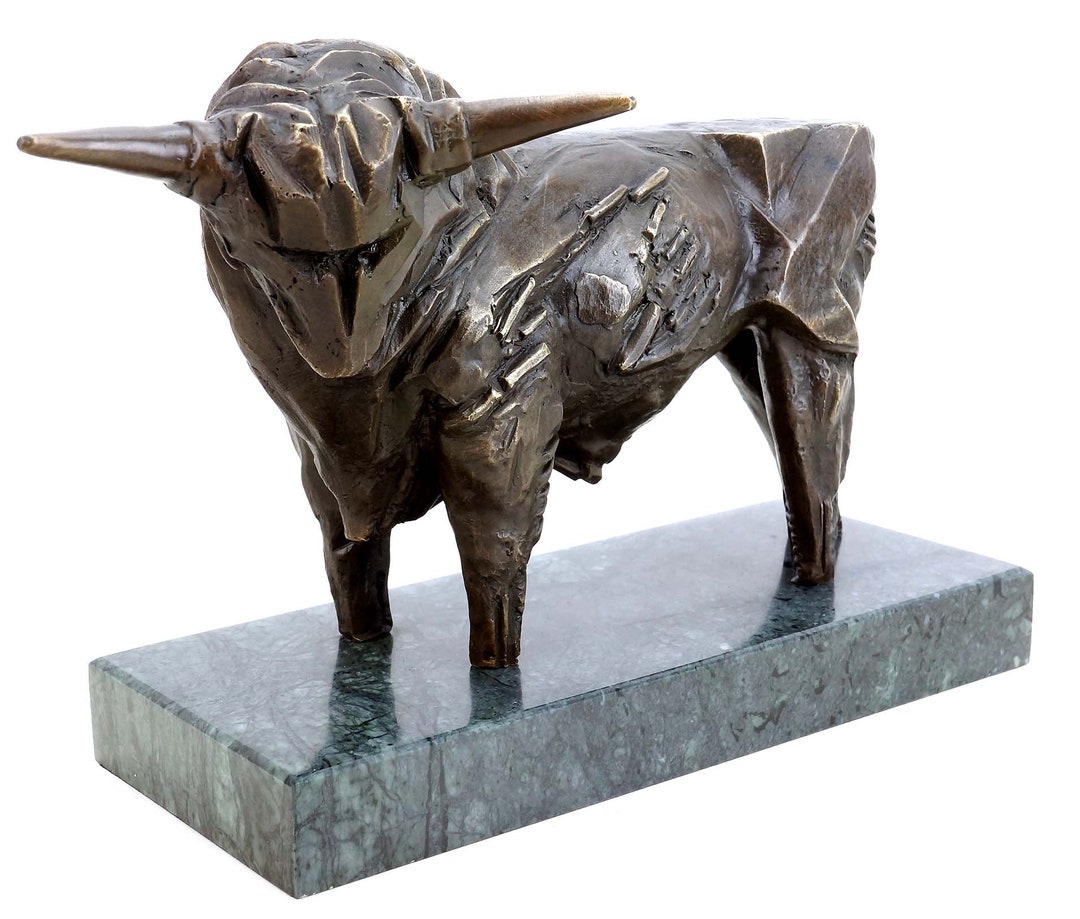 Bull Bronze Sculpture Limited Martin Klein Taurus Statue Modern Art ...