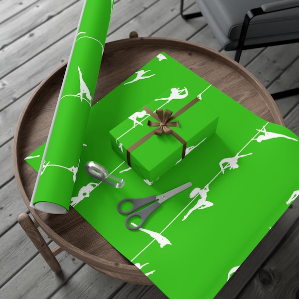 Green and White Wrapping Paper - Etsy