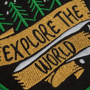Explore the World Travel Patch - Embroidered Applique for Camping ...