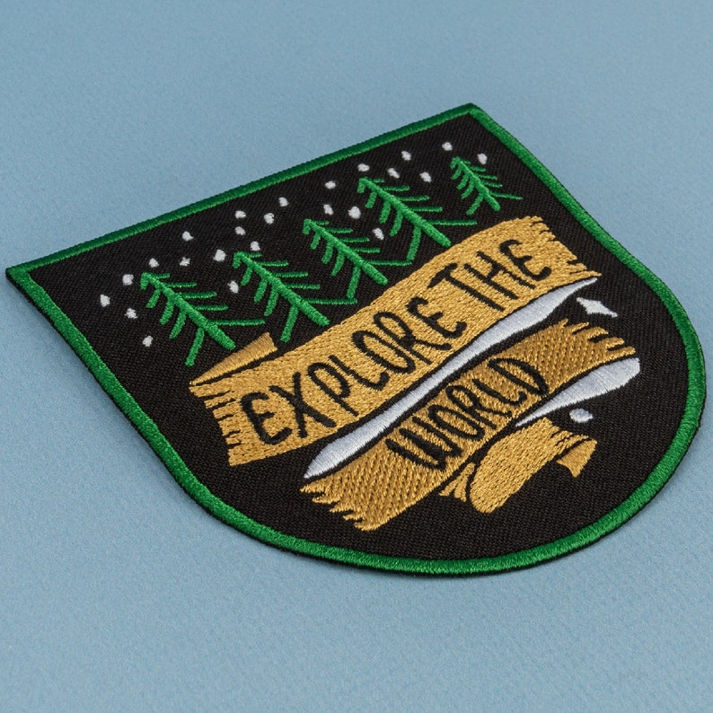 Explore the World Travel Patch - Embroidered Applique for Camping ...