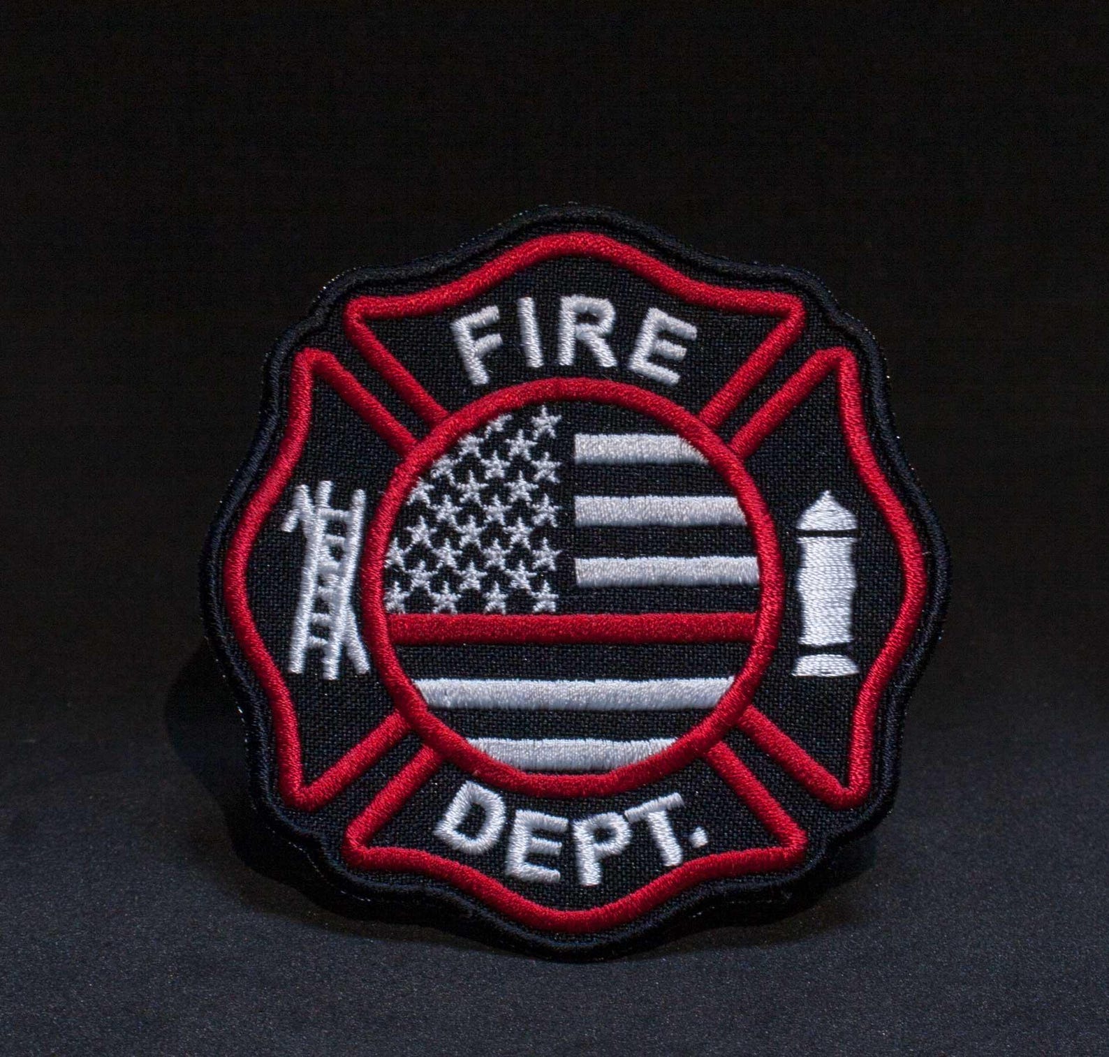 Firefighter Iron-on Patch Collection – Set of 6 Bold Embroidered ...