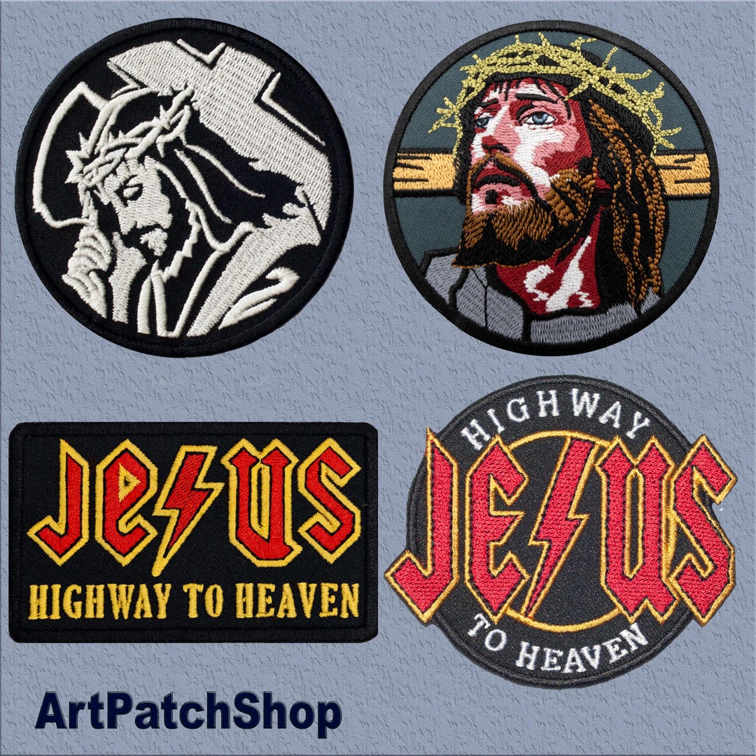Jesus Carrying the Cross and Jesus Highway to Heaven, Set of the ...