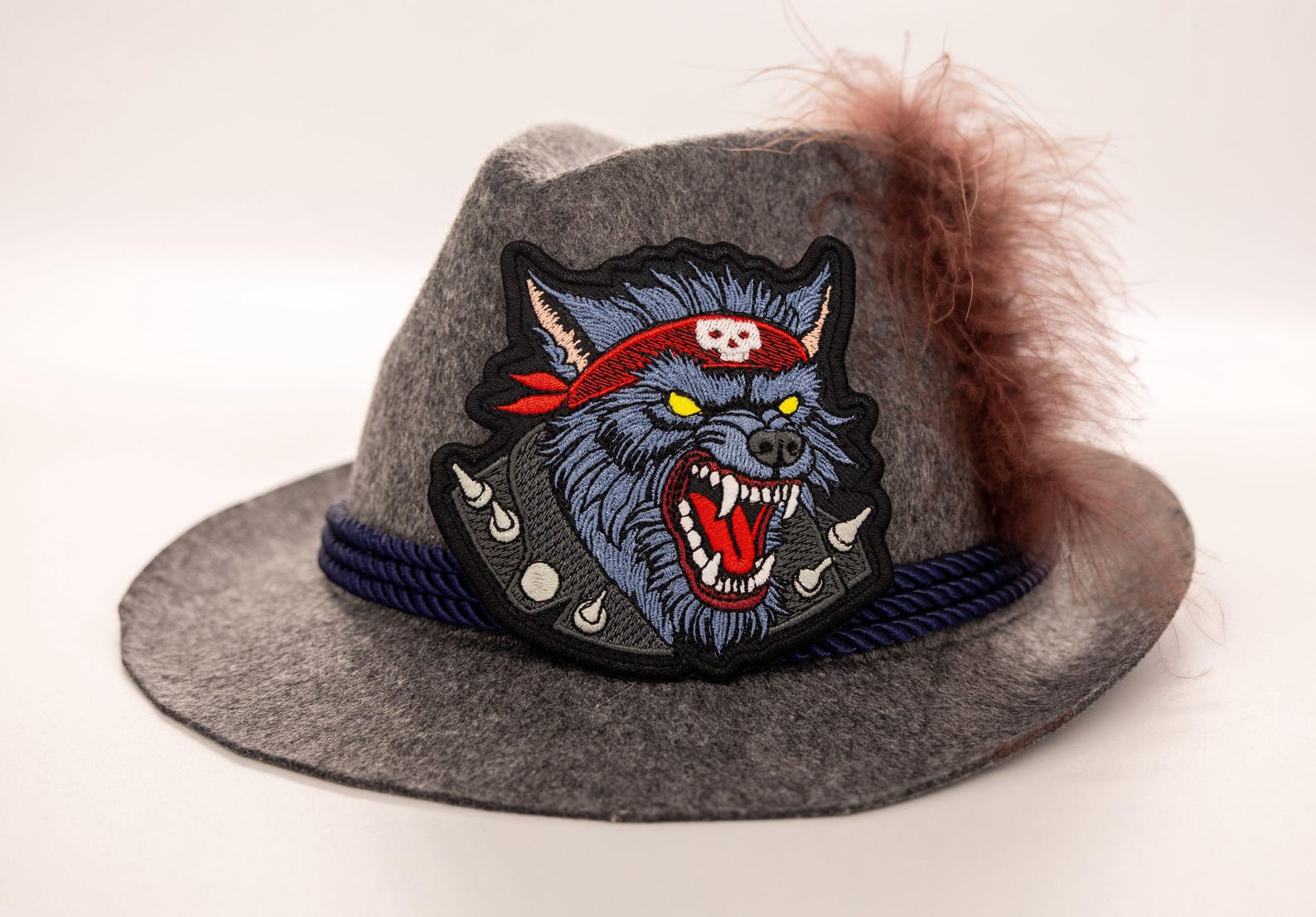 Wolf Embroidered Patch Set – Biker Wolf, Rasta Wolf, Angry Wolf, Gold Crown Wolf Iron-on ...