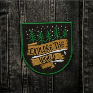 Explore the World Travel Patch - Embroidered Applique for Camping ...