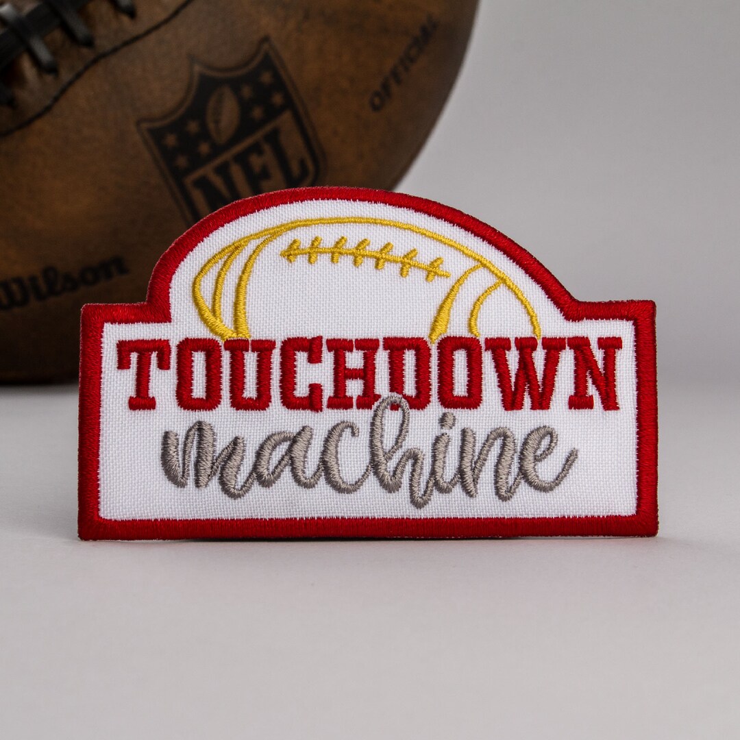 Touchdown Machine Embroidered Patch - Sports Fan Iron-on Accessory ...