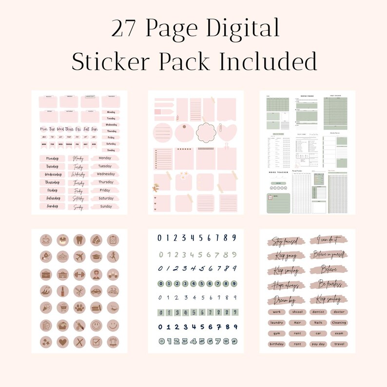 2025 Digital Planner, Digital Goodnotes Planner, Planner, Hyperlinked ...