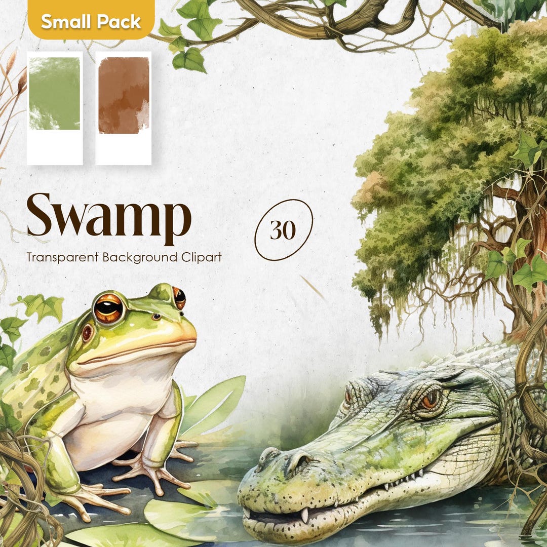 Watercolor Swamp Clipart Transparent Background Png,amazon Green Nature ...