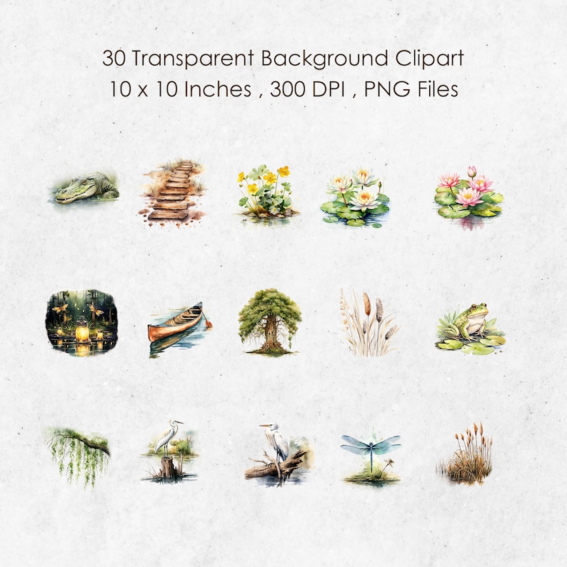 Watercolor Swamp Clipart Transparent Background Png,green Nature ...