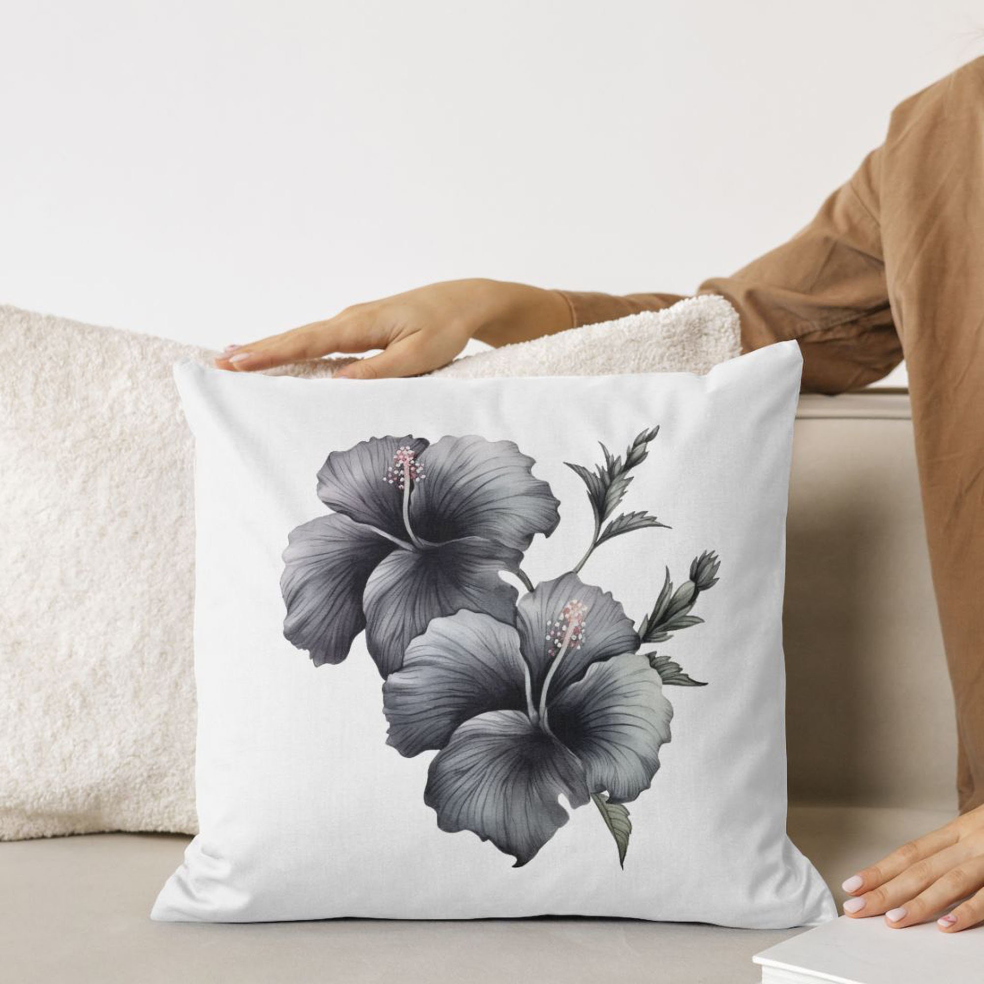 Black Floral PNG Transparent Background,watercolor Clipart Bouquets ...