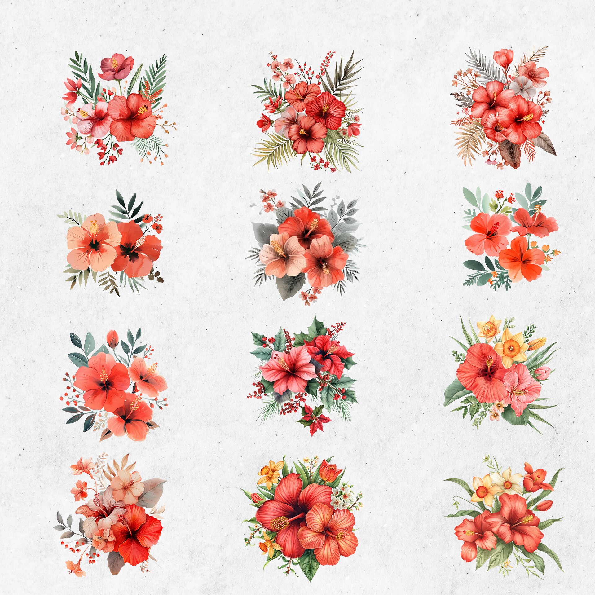Coral and Red Flowers Watercolor Clipart Set,burgundy Soft Roses Floral ...