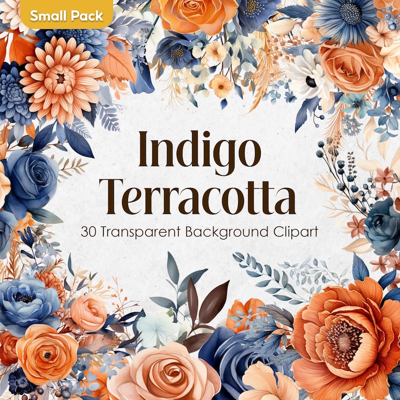 Navy Blue Floral Frames Png - Etsy