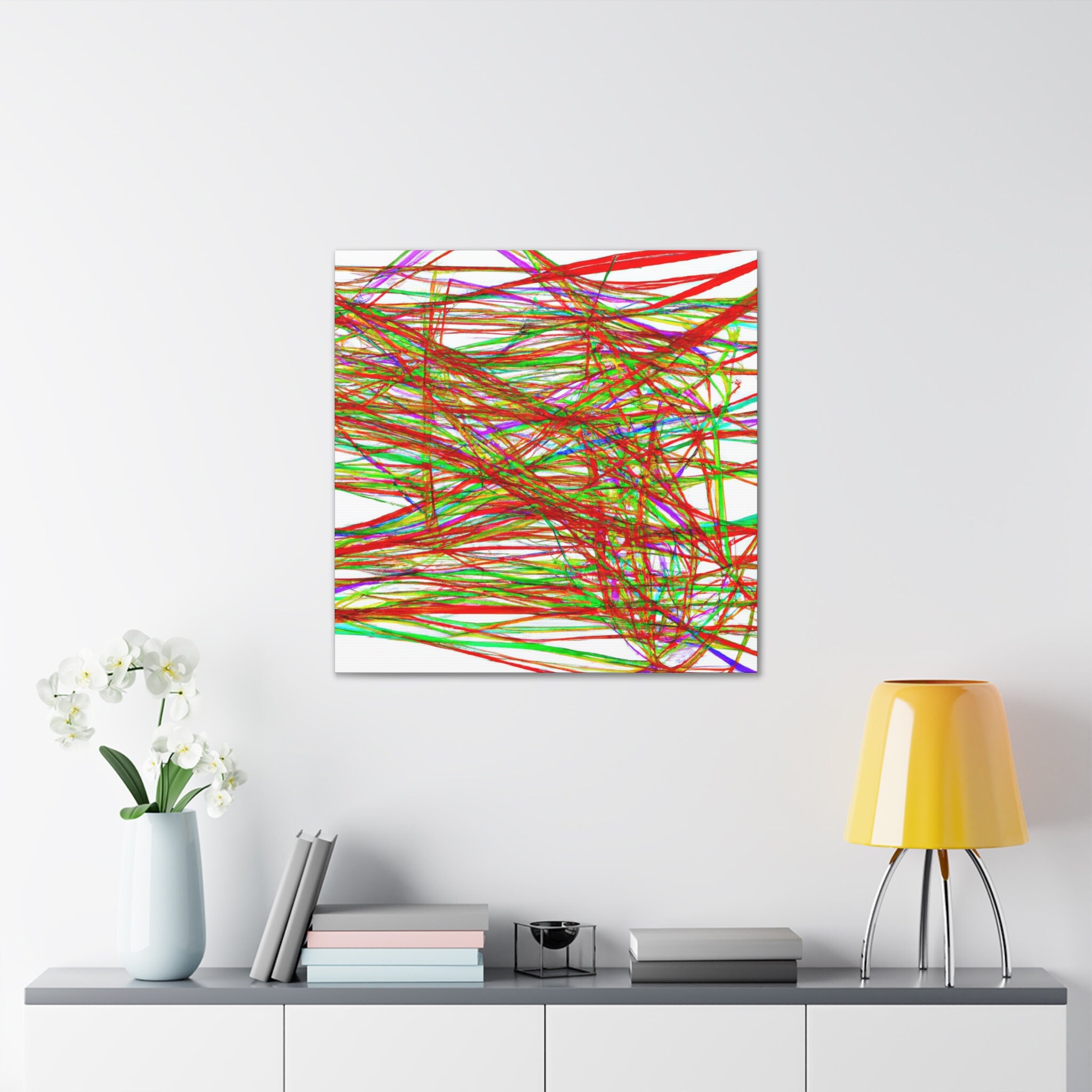 Chromatic Entanglement Canvas - Etsy