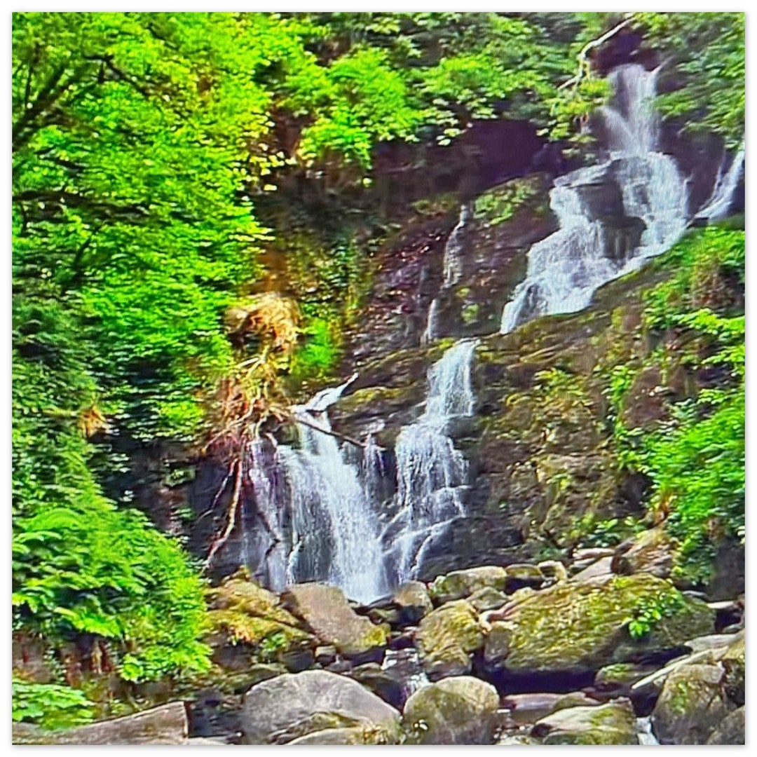 Emerald Island Waterfall Aluminum Print - Etsy