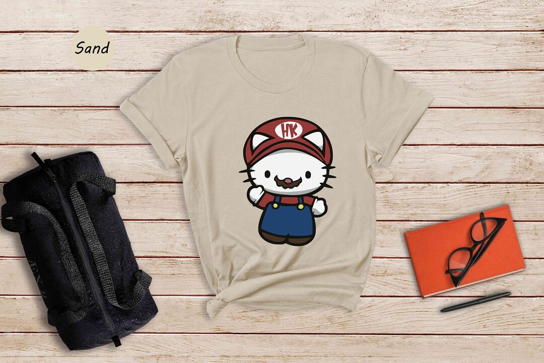Hello Kitty Super Mario Shirt, Cute Mario Shirt, Adorable Shirt, Super ...