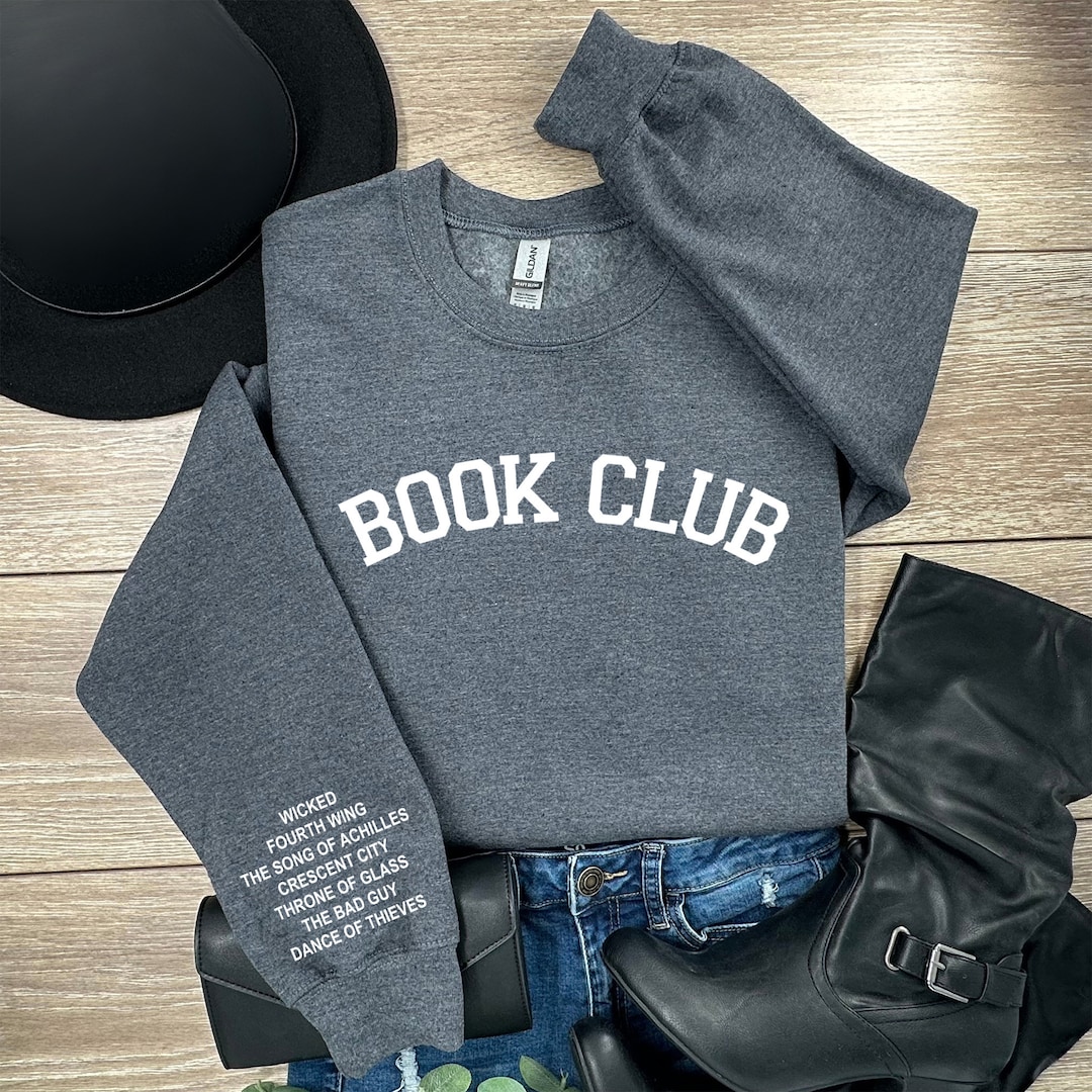 Custom Book Club Sweatshirt, Book Club Hoodie, Personalized Book ...