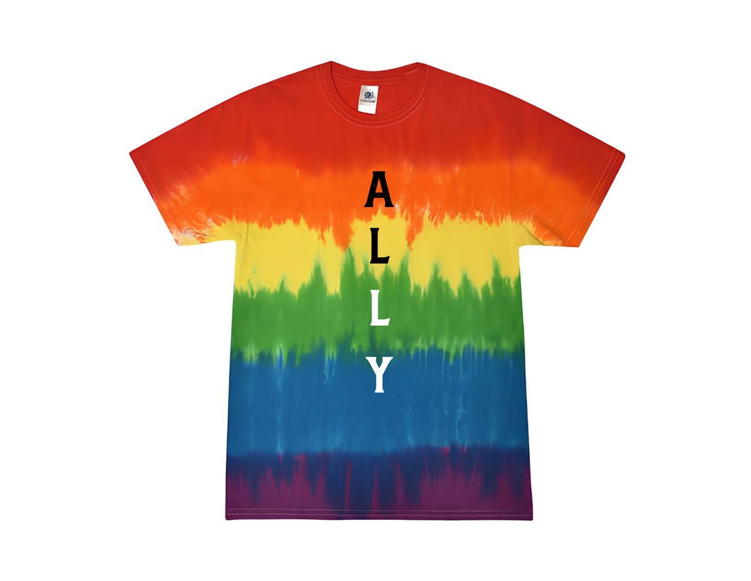 Pride Ally Shirt, Tie Dye Shirt, Pride Tie Dye Shirt, Pride Month Shirt ...