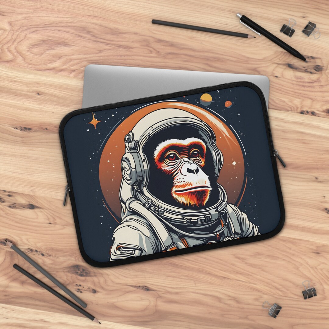 Add Space Theme to Your Computer: Astronaut Monkey Laptop Case - Etsy