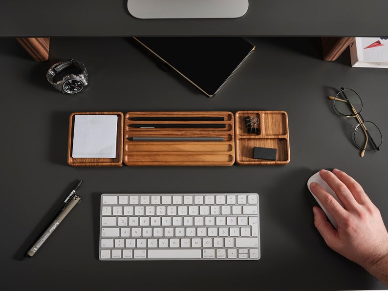 Home Office Desk Accessories, Office & Desk Storage, 4 Piece Organizer ...