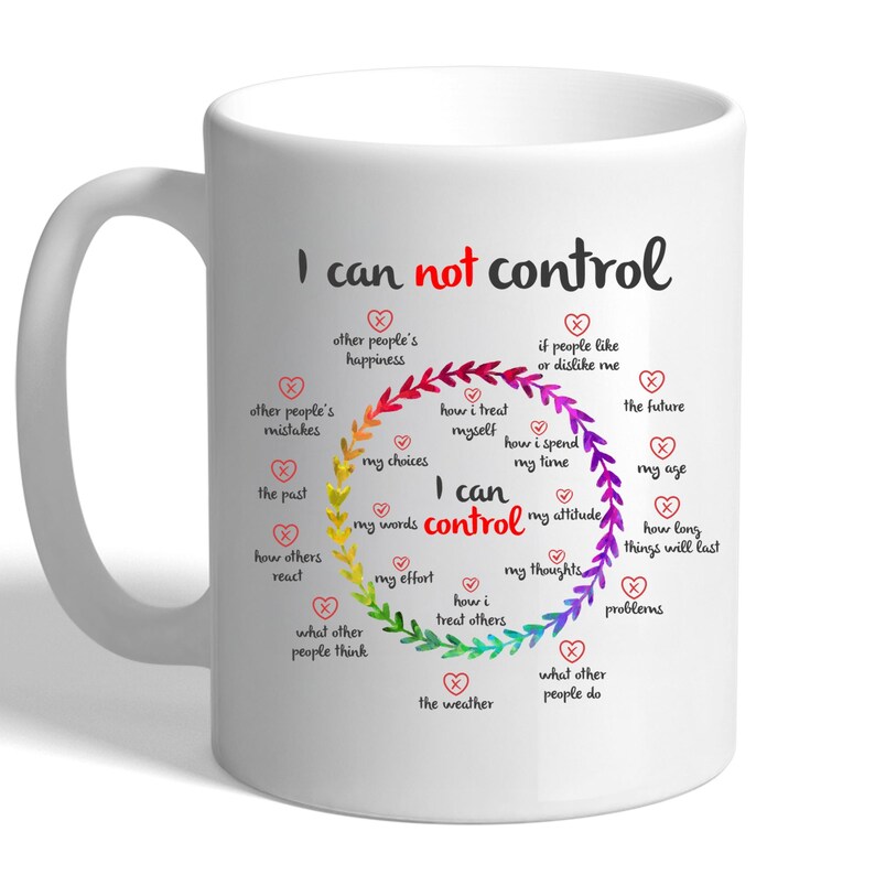 What I Can & Can’t Control Circle Chart – Mental Health Awareness ...