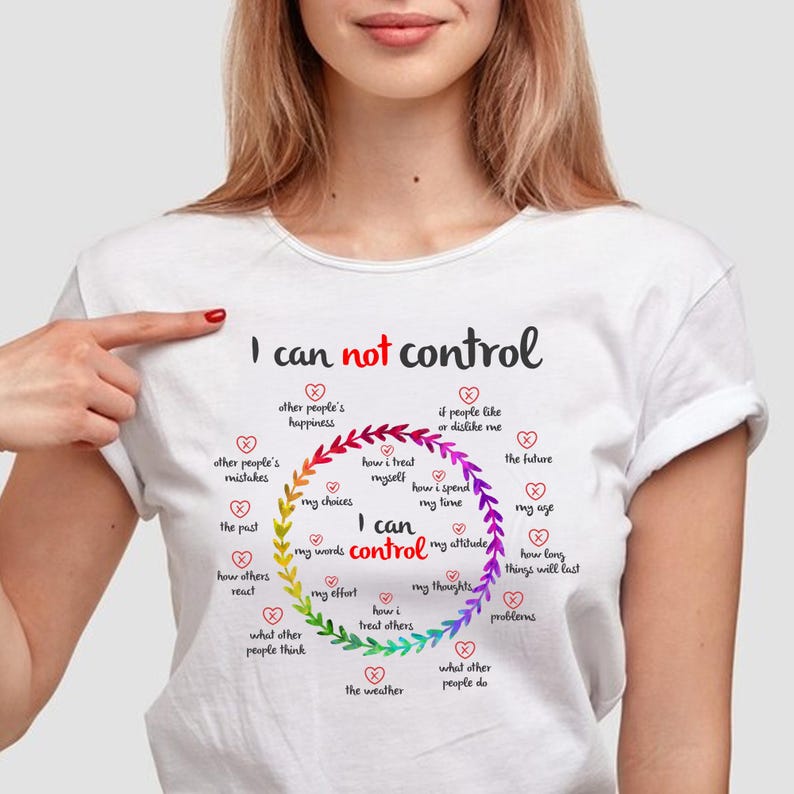What I Can & Can’t Control Circle Chart – Mental Health Awareness ...