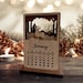 Laser Cut Layered Wooden Desk Calendar – Handmade 3D Wood Art Gift - Etsy