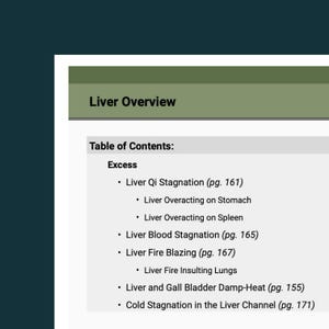 Zang Fu Diagnosis — Liver Patterns (TCM, Acupuncture, Chinese Medicine ...