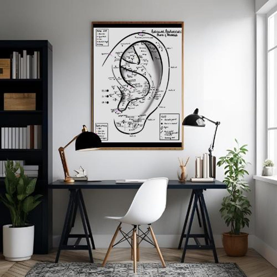 Auricular Acupuncture Chart (digital Download) - Etsy