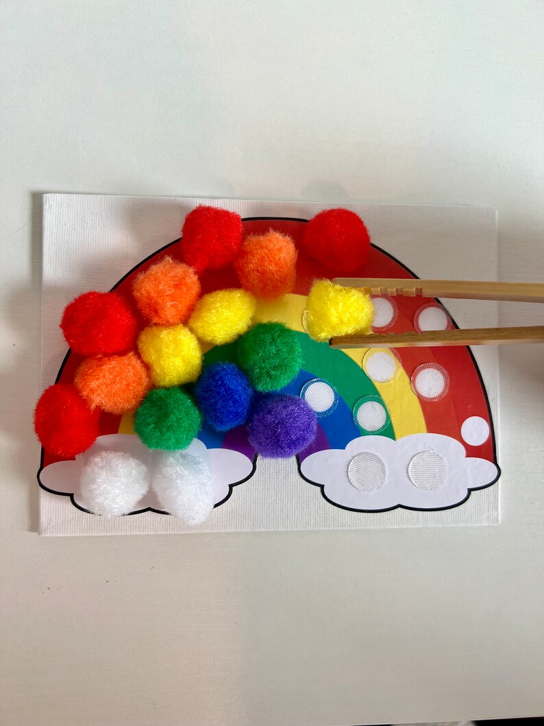 Rainbow Sensory Kit/rainbow Rice for Sensory Play/montessori Activity ...