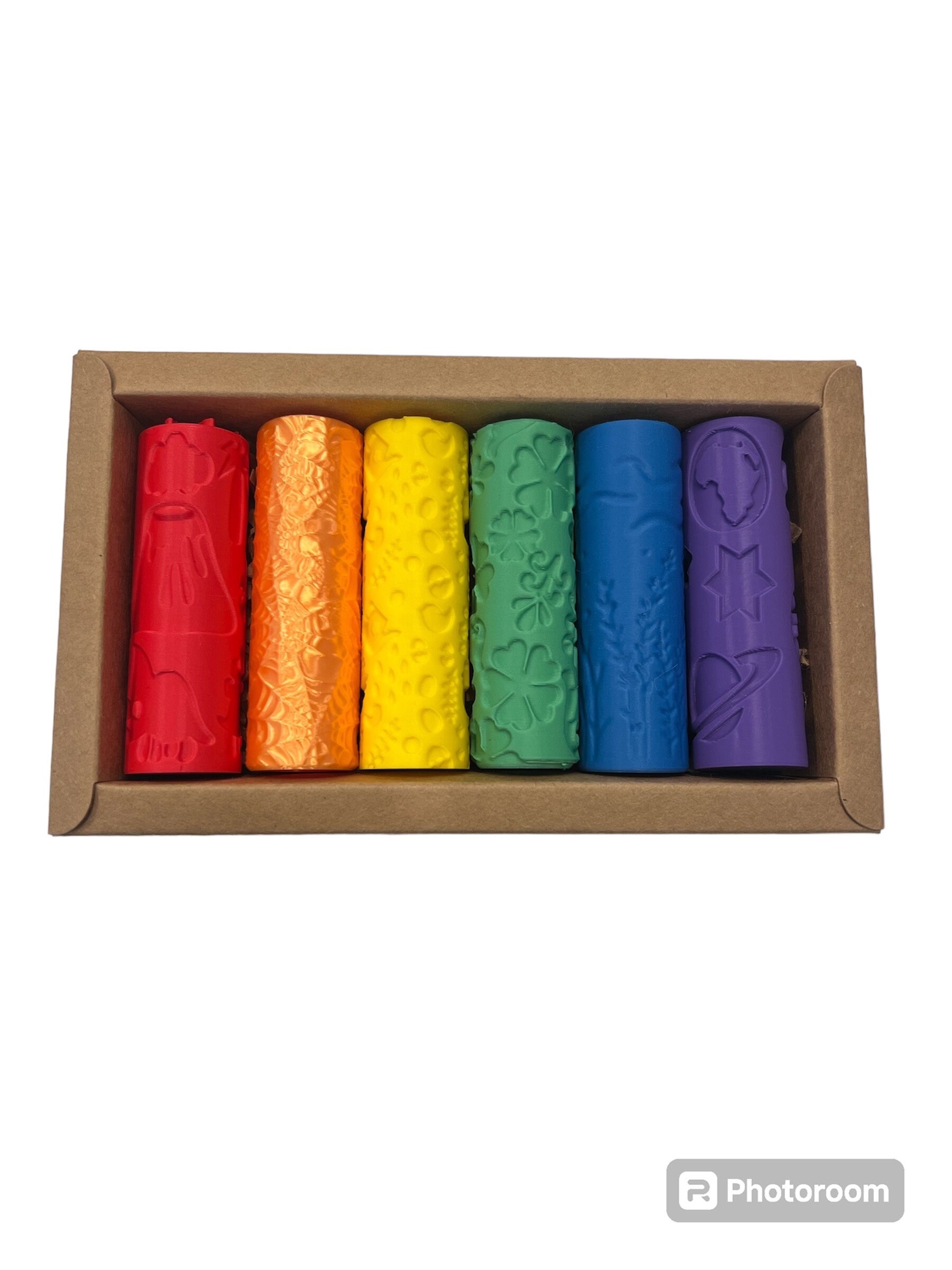 Set of 6 Playdough Rollers | Sensory Accessory - Etsy