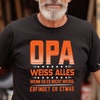 Lustiges Opa T-Shirt mit Spruch Opa Sommer Shirt Oma Opa Präsent Geschenkidee zum Vatertag ...