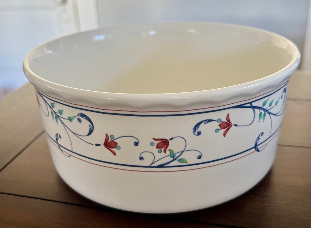 Mikasa Intaglio Annette CAC20 Round Serving Bowl Oven to Table to ...