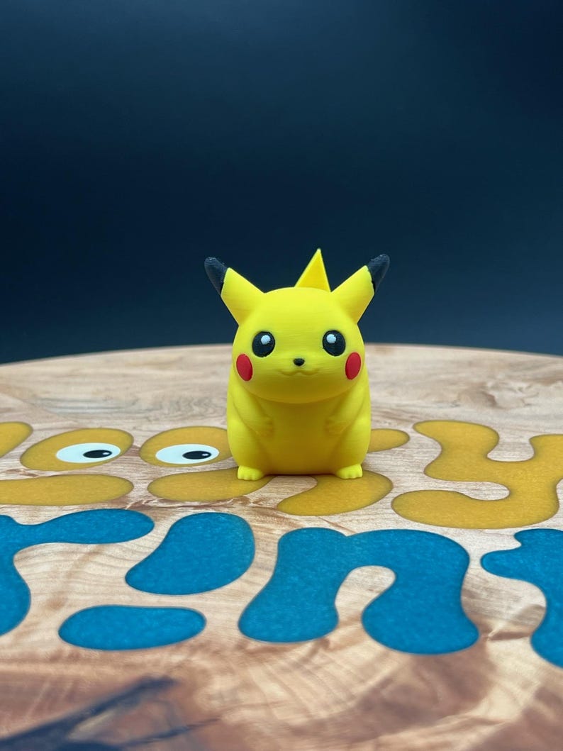 Pikachu Mini Pokemon Figure 3D Print Collectible Desk Decor Cute ...