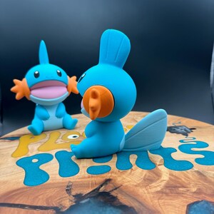 Mudkip Big Pokemon Figure 3D Print Collectible Desk Decor Gift for Him Cute Huge Figure Water ...