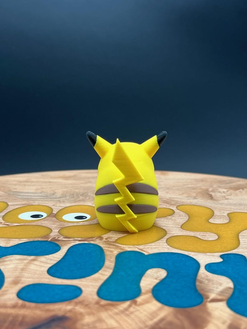 Pikachu Mini Pokemon Figure 3D Print Collectible Desk Decor Cute ...