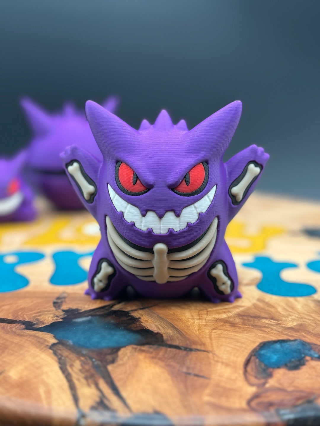 Skeleton Bone Gengar Pokemon Figure Skeleton Bone Gengar 3D Print ...