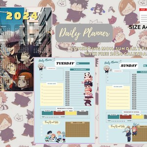 Anime Themed Planner, Anime Manga Planner, Jujutsu Kaisen Digital ...