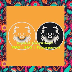 Pomeranian Svg, Dog SVG File for Cricut, Cute Silhouette Pet Face Body ...