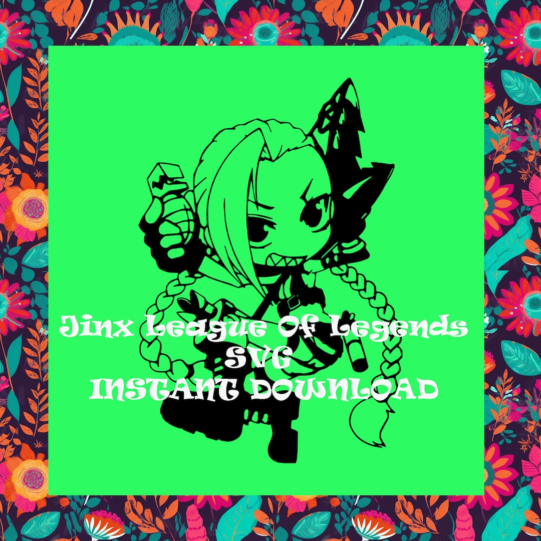 League of Legends Silhouette Jinx Svg, League of Legends Cricut Cut ...