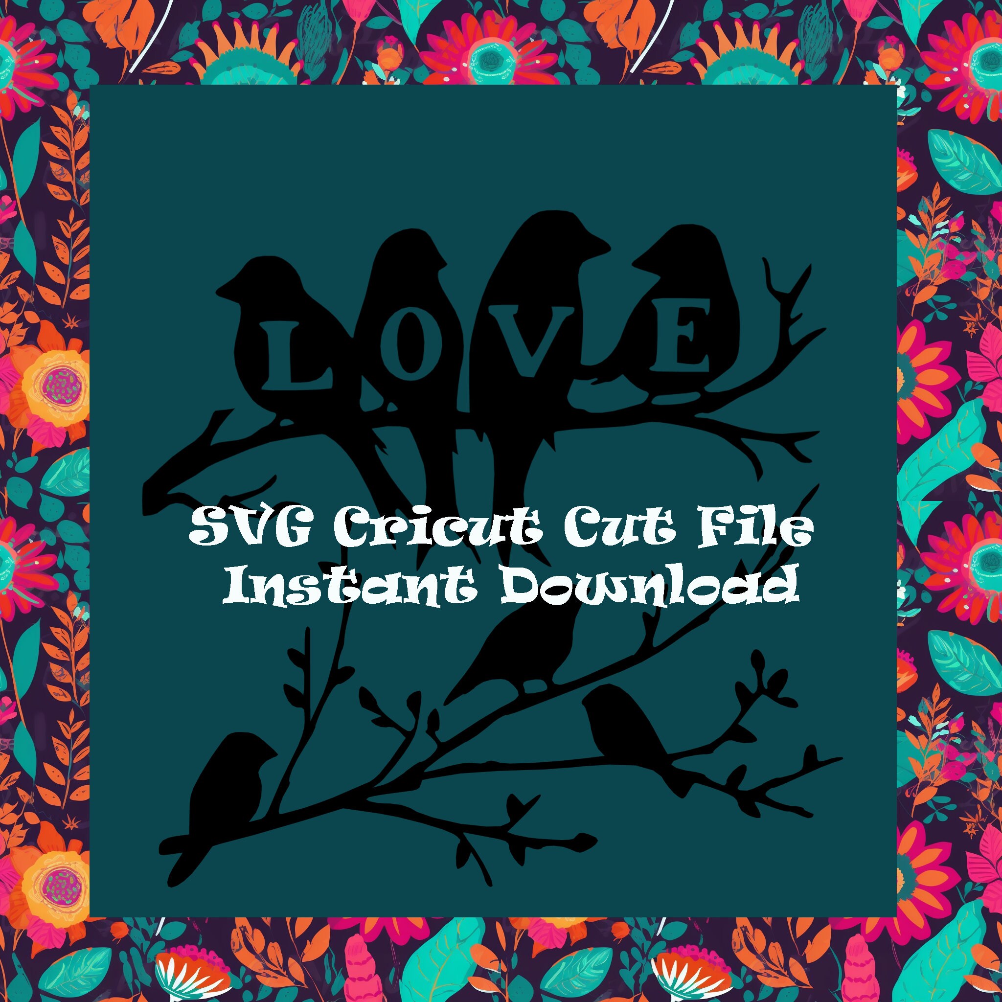 Love Birds Svg, Wedding Birds Svg, Anniversary Birds Svg, Cut Files for ...
