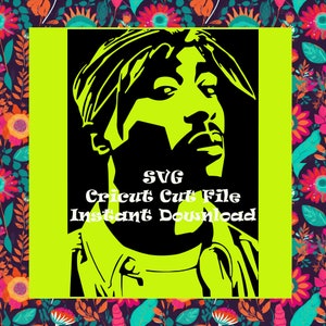 Tupac SVG 2pac Silhouette for Cricut Cricut Cut File Hip - Etsy Australia