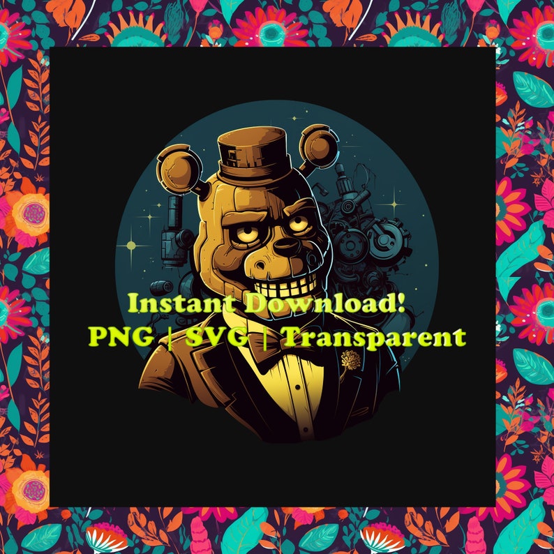 FNAF PNG, Five Nights at Freddy's SVG, Fazbear Png , Five Nights ...