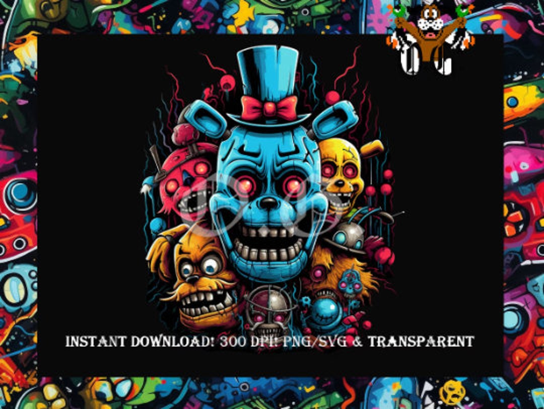 Five Nights at Freddys | Fnaf | Digital PNG and SVG File Instant ...