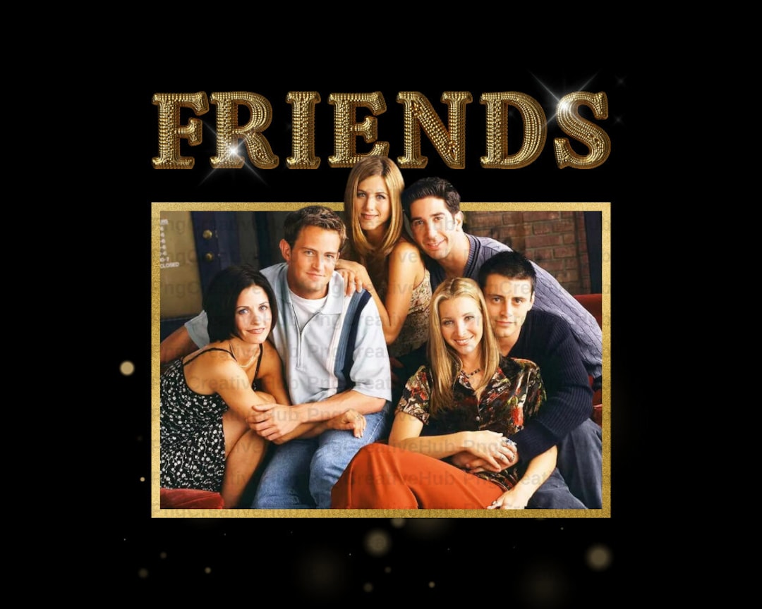 Friends Shirt Design. PNG Digital 4500x5100 Px.retro, 90s Vintage ...