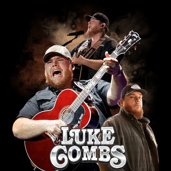 Luke Combs 2024 Png - Etsy