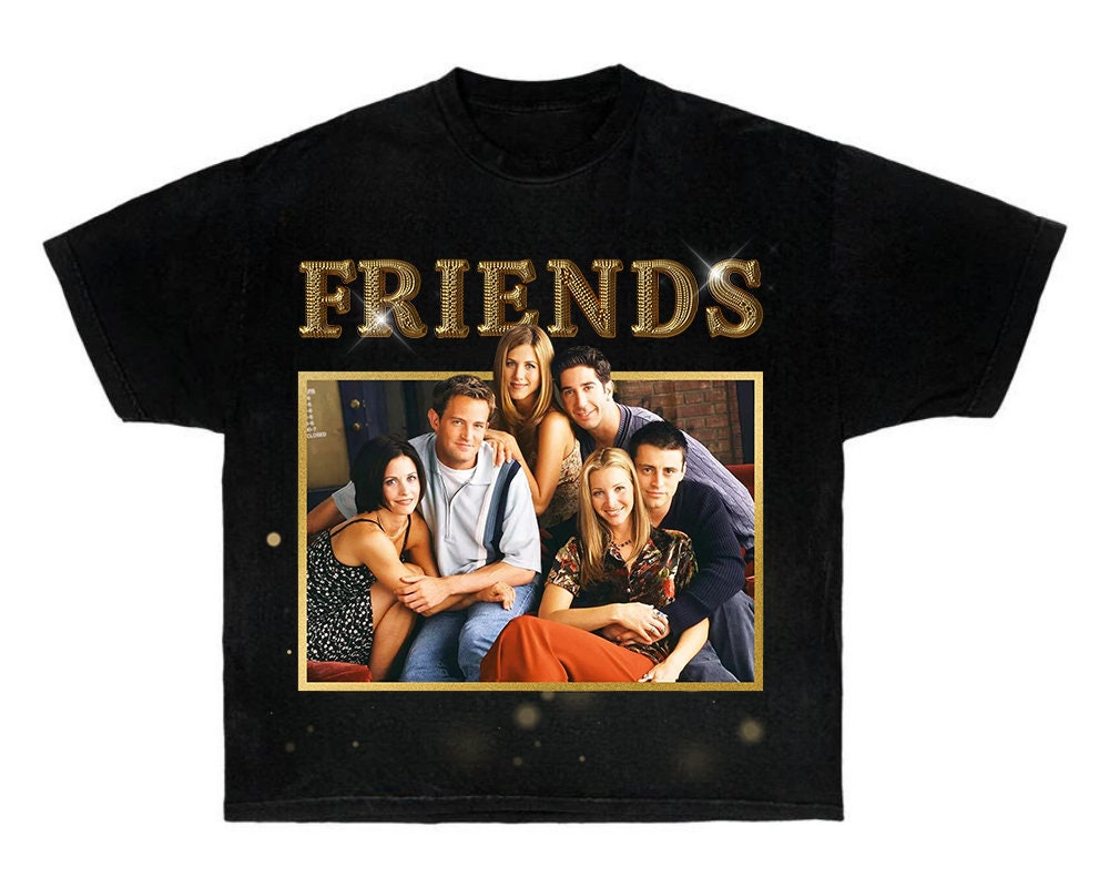 Friends Shirt Design. PNG Digital 4500x5100 Px.retro, 90s Vintage ...