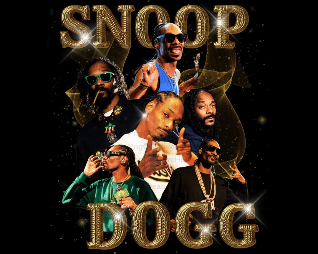 Snoop Dogg Vintage Shirt Png, Rapper Hip Hop, Music Concert Tee, Sno-op ...