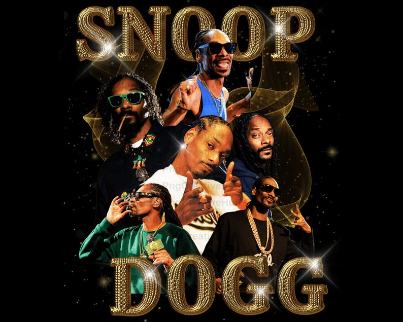 Snoop Dogg Vintage Shirt Png, Rapper Hip Hop, Music Concert Tee, Sno-op ...