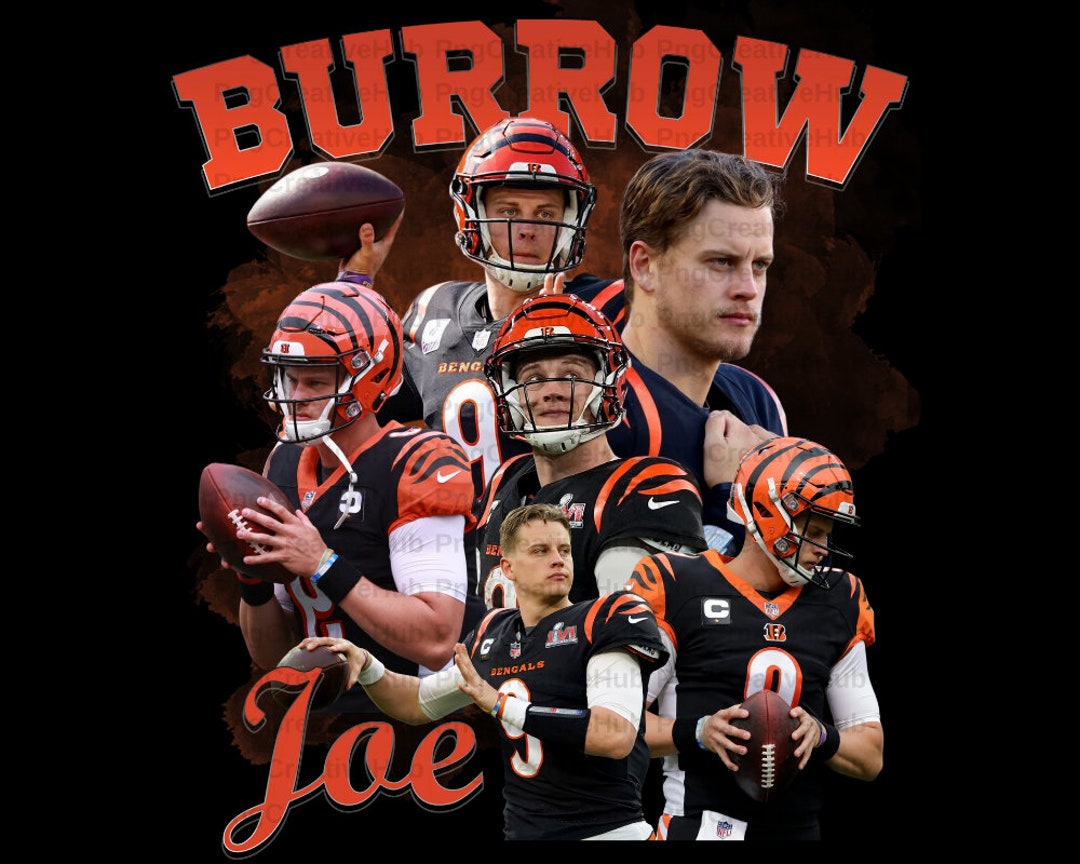 JOE BURROW T-shirt Design. PNG Digital 4500x5100 Px. Football - Etsy
