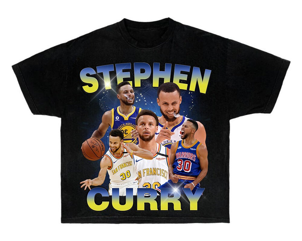 Stephen Curry T Shirt Design. PNG Digital 4500x5100 Px. Retro, 90s ...