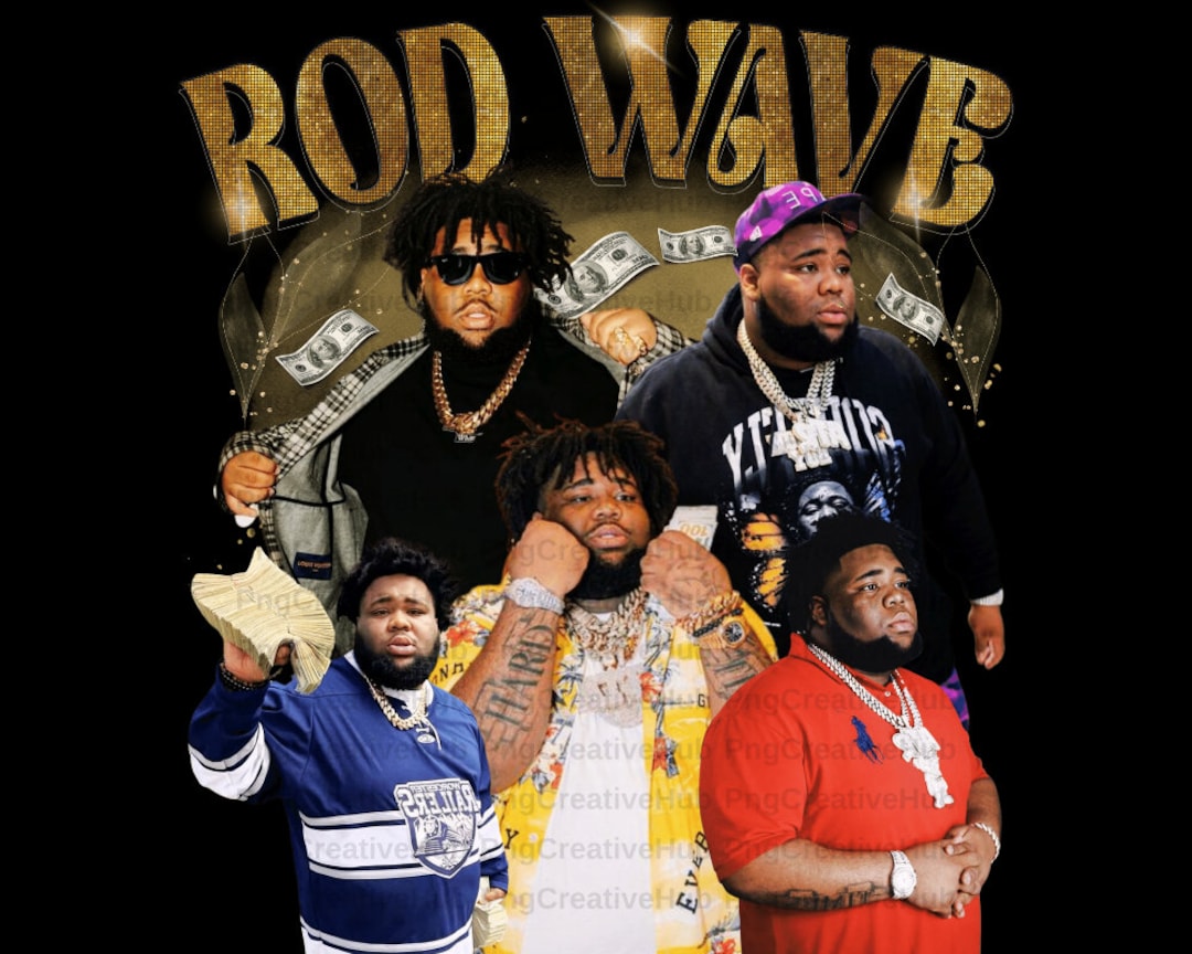 ROD WAVE T Shirt Design, Rod Wave Nostalgia 2023 Rap Music Png, Retro ...
